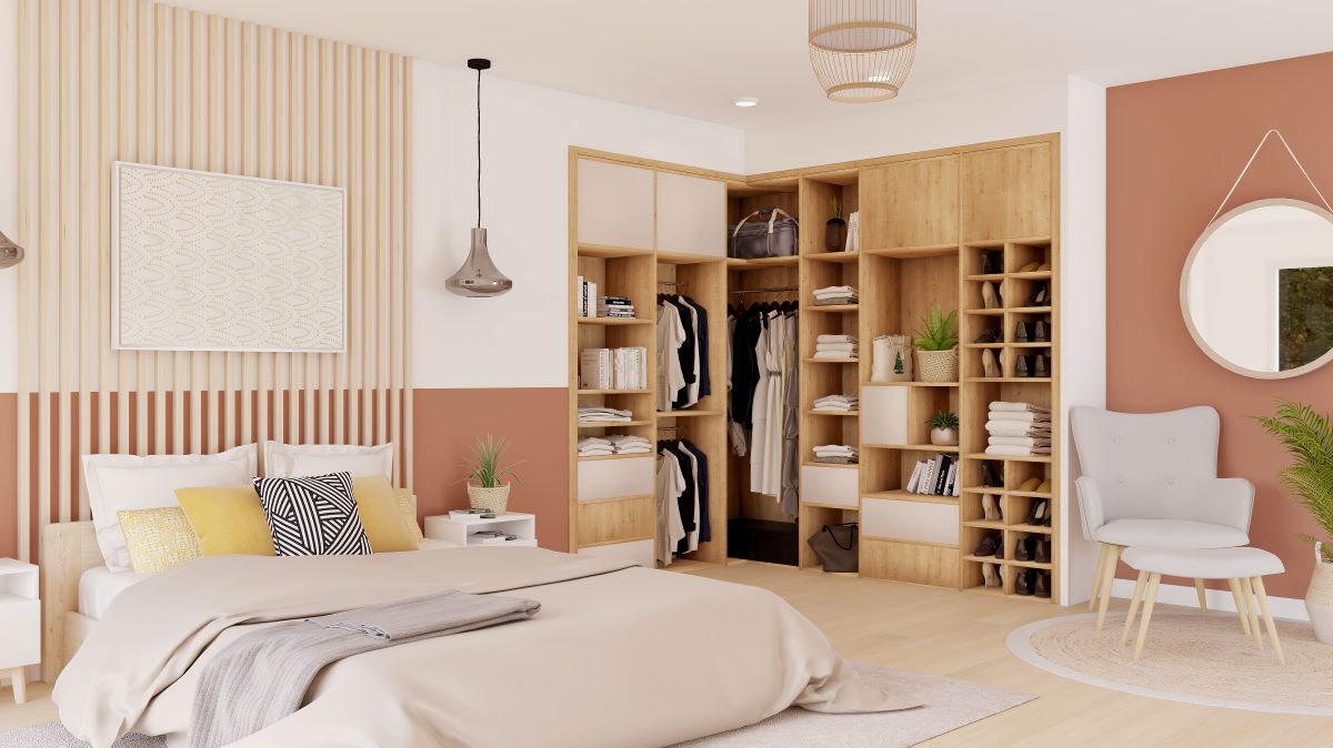 Un dressing optimisé et esthétique grâce au sur-mesure - Mobibam