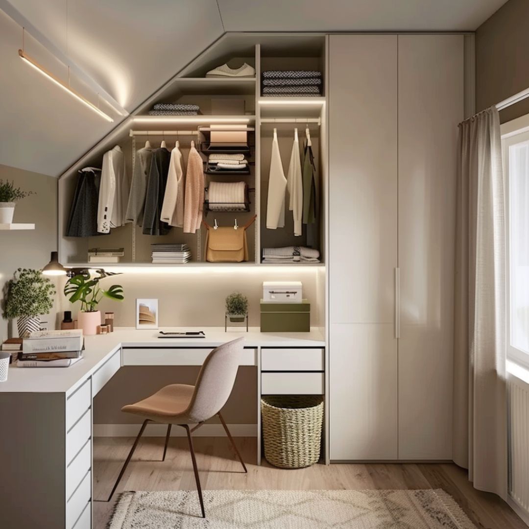 Coup de cœur pour le dressing avec bureau intégré - Mobibam